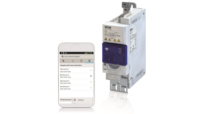 Frequency Inverter from Lenze Enhanced with WLAN Diagnostics Module ...