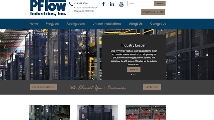 New Responsive Website Highlights Vertical Reciprocating Conveyors From ...