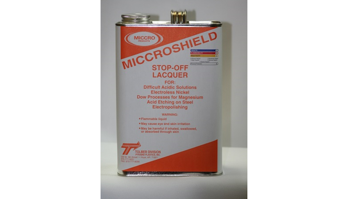 Stop-Off Laquer From: Tolber | Industrial Equipment News (IEN)