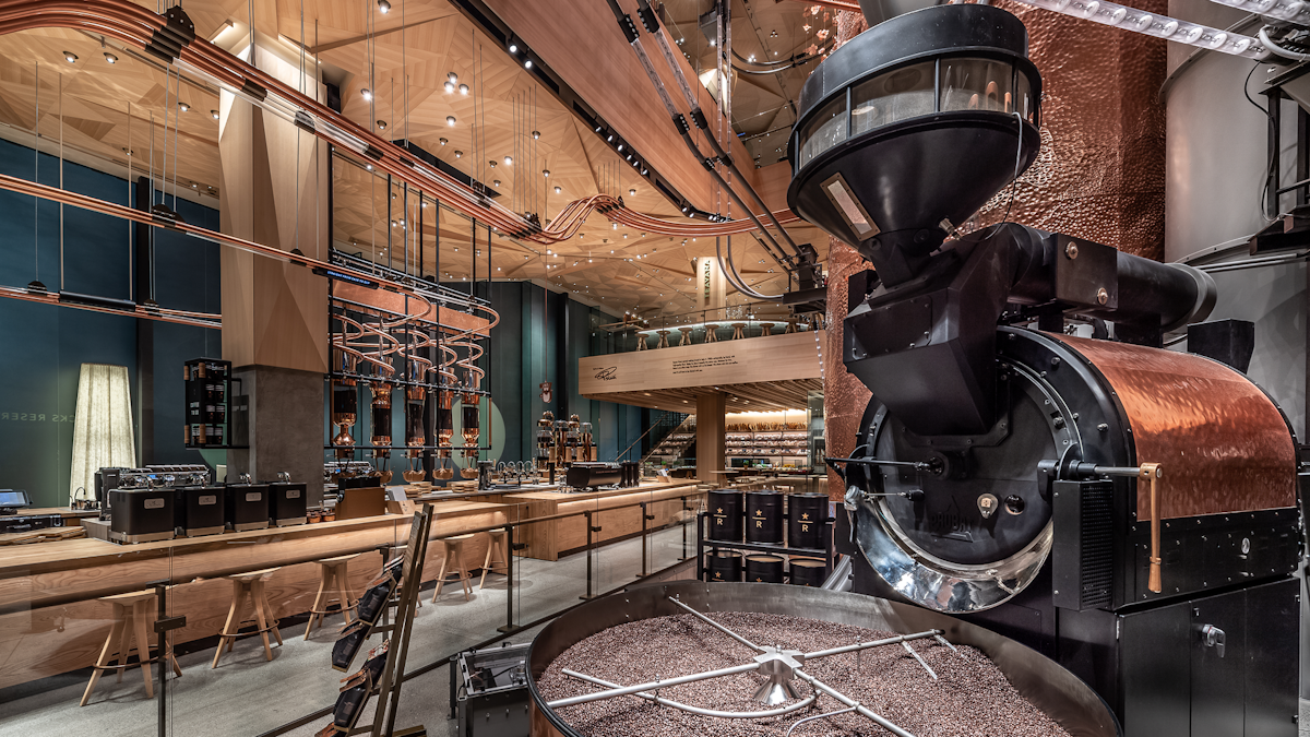 Starbucks Opens Four-Story Coffee Experience | Industrial Equipment ...