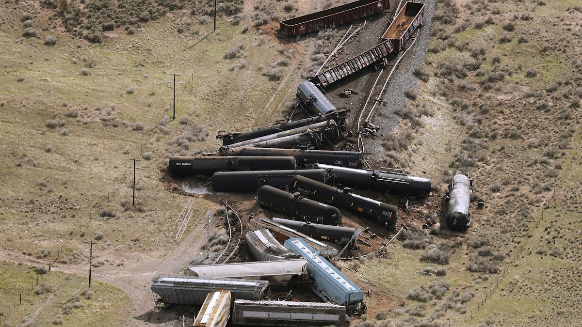Fireball Soars When Officials Blow Up Derailed Train Cars | Industrial ...
