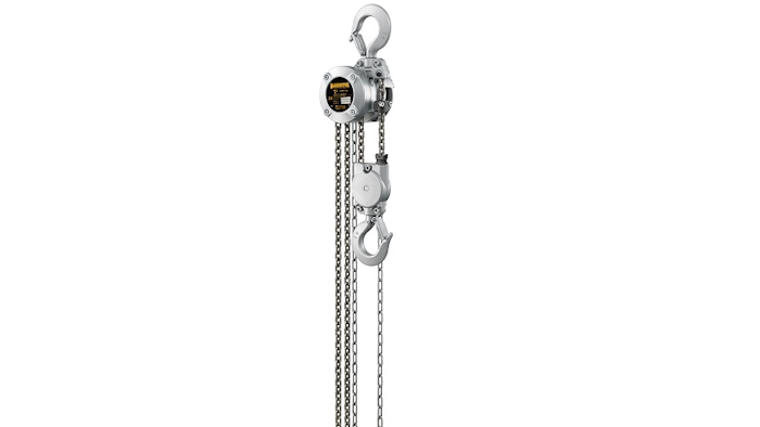 1 Ton Mini Hand Chain Hoist From: Harrington Hoists | Industrial ...