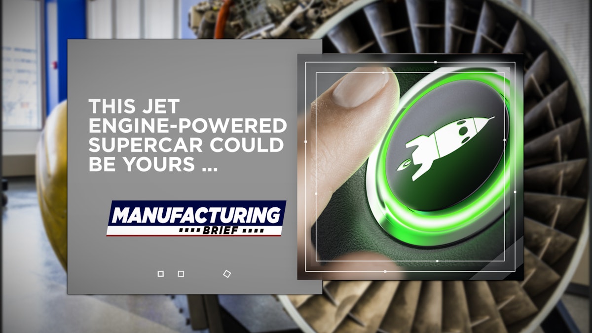 This Jet Engine-Powered Supercar Could Be Yours | Industrial Equipment News