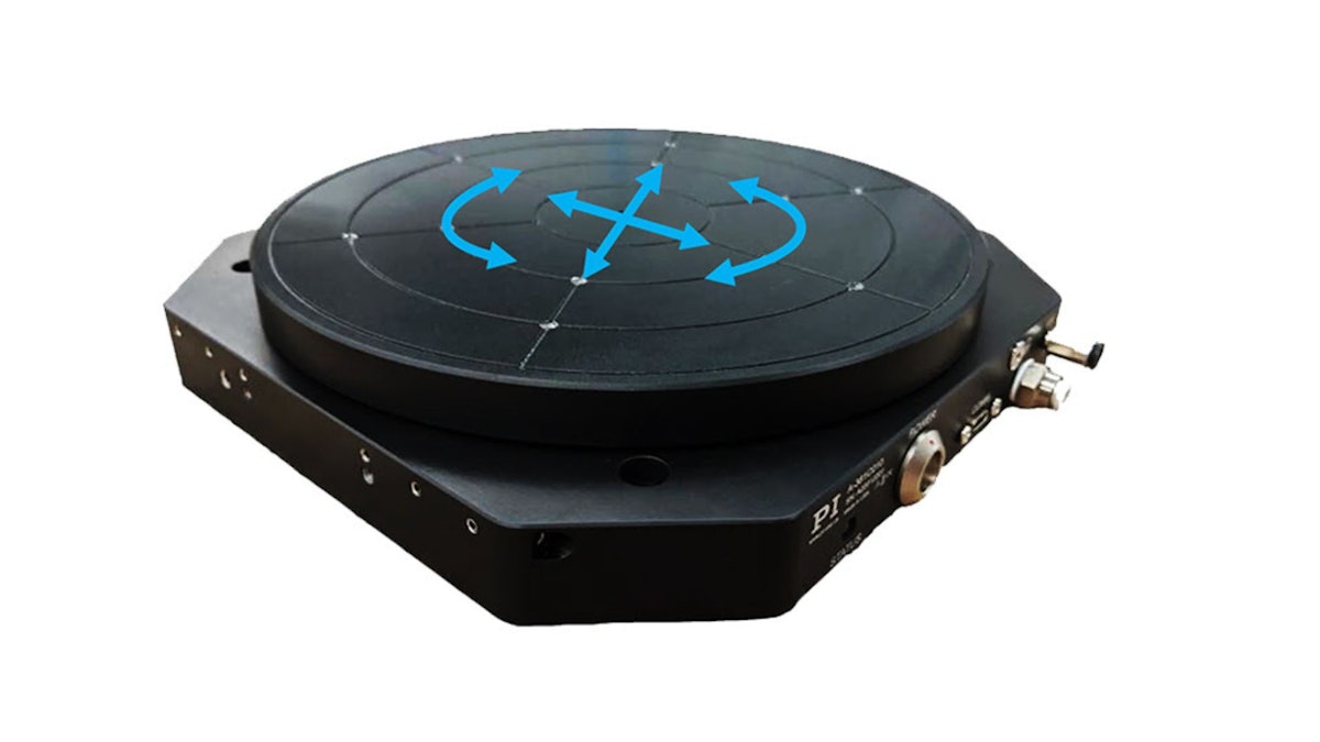 PI's XY-Rotation Stage with Frictionless Bearings | Industrial ...